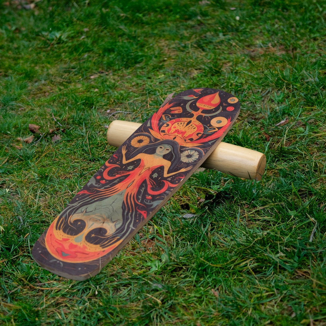 Balance Board, Wood Balance Board With Roll ,feeling of Surfing ...