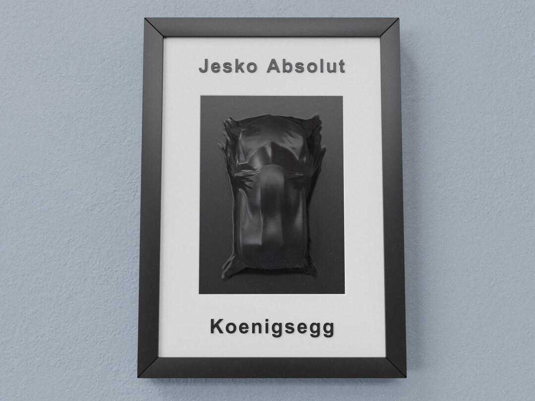 Koenigsegg Jesko Absolut 3D Ghost Frame - Etsy