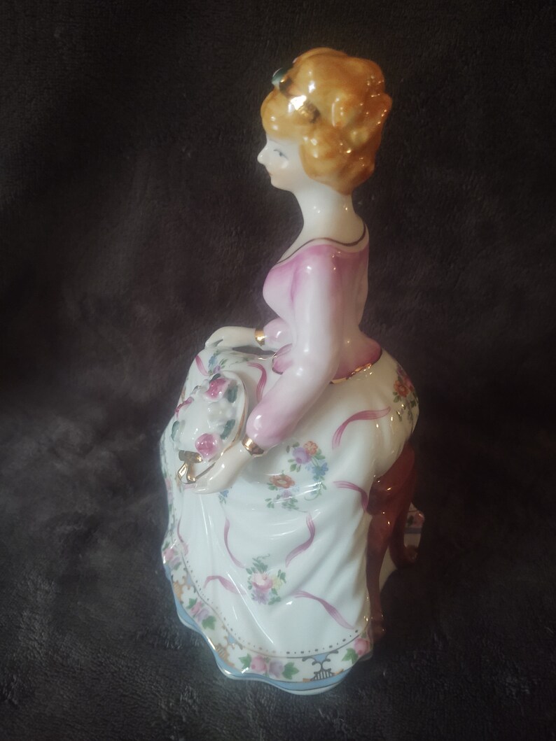 Vintage Porcelain Lady Figurine Colonial Victorian - Etsy