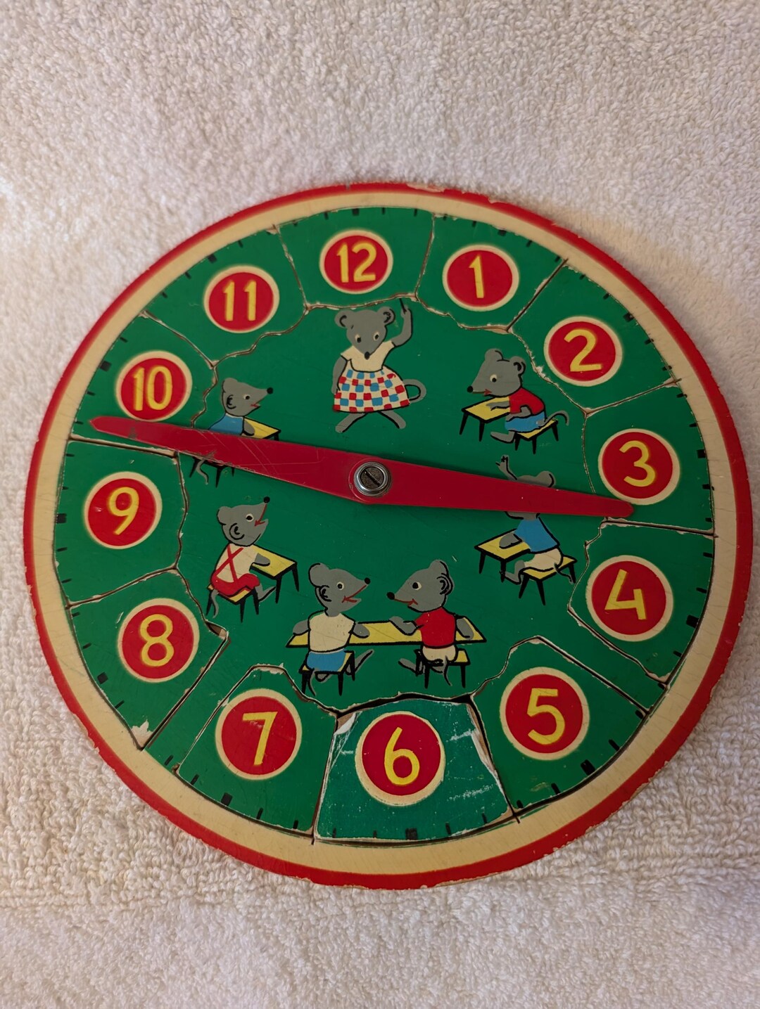 Vintage 1970's Wooden Clock Tray Puzzle Simplex - Etsy