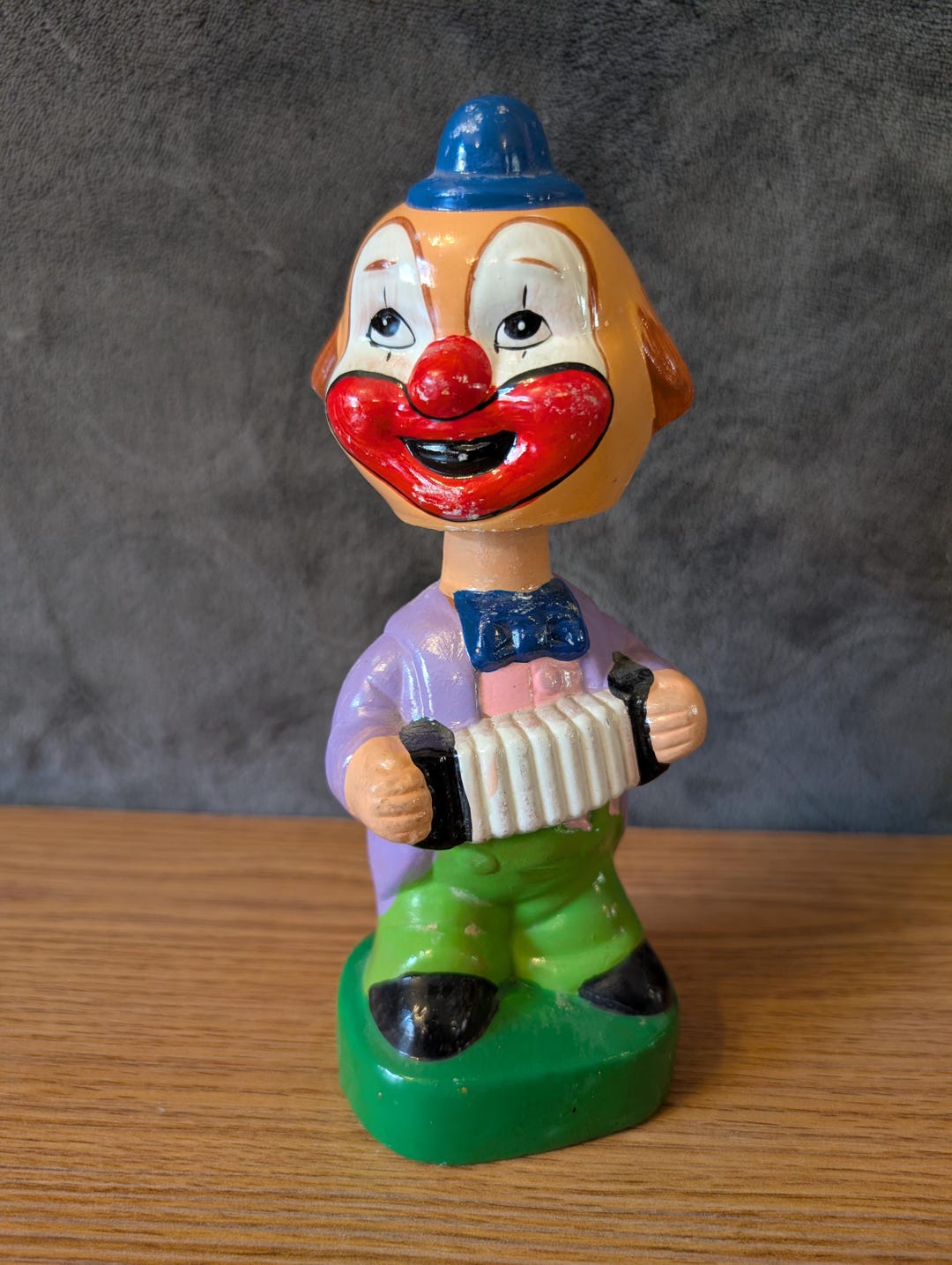 Vintage Bobblehead Clown Bank - Etsy