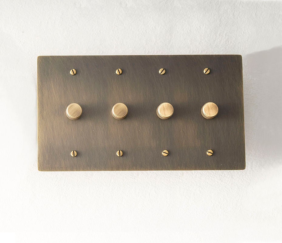 Antique Bronze Brass Rotary Dimmer Switch - Etsy