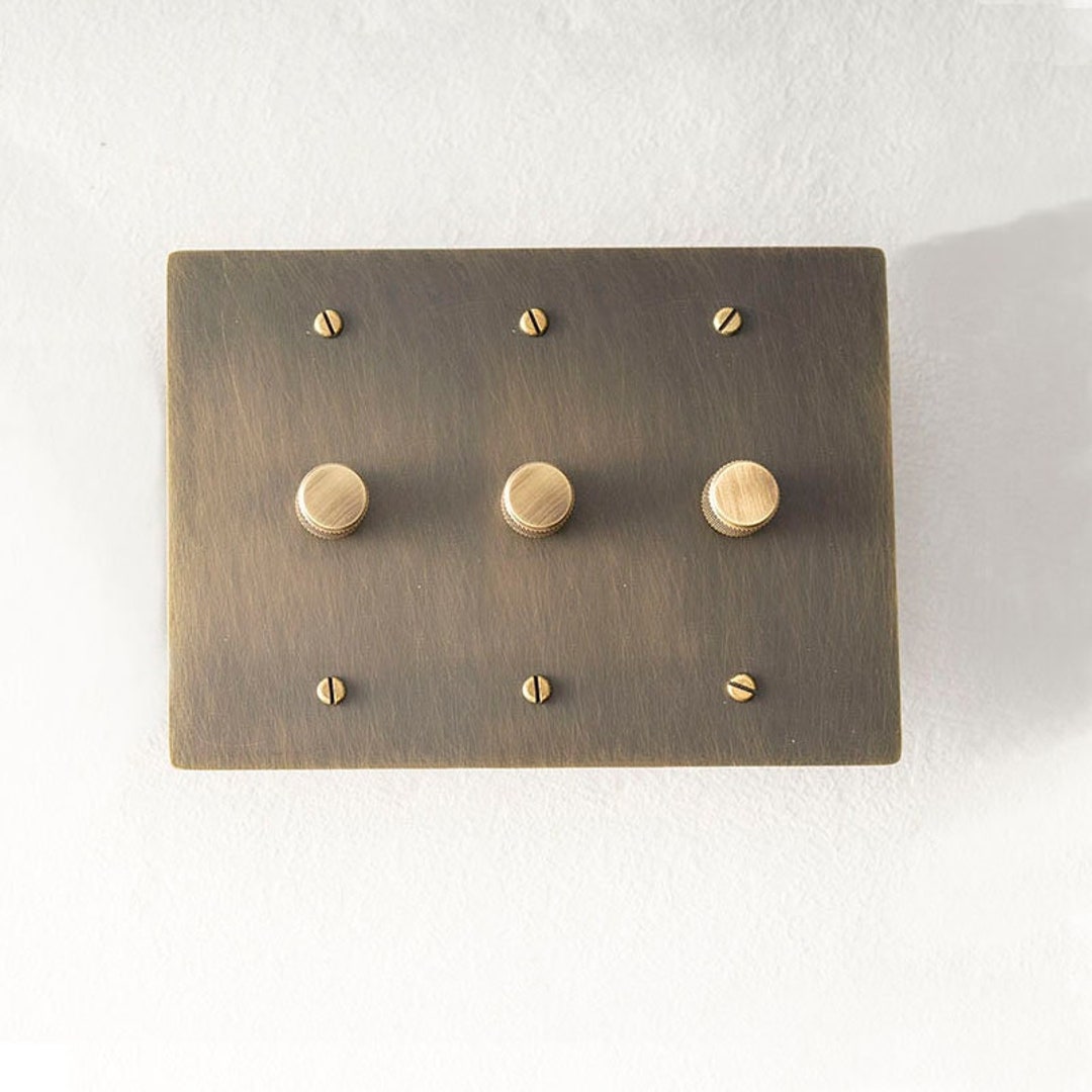 Antique Bronze Brass Rotary Dimmer Switch - Etsy
