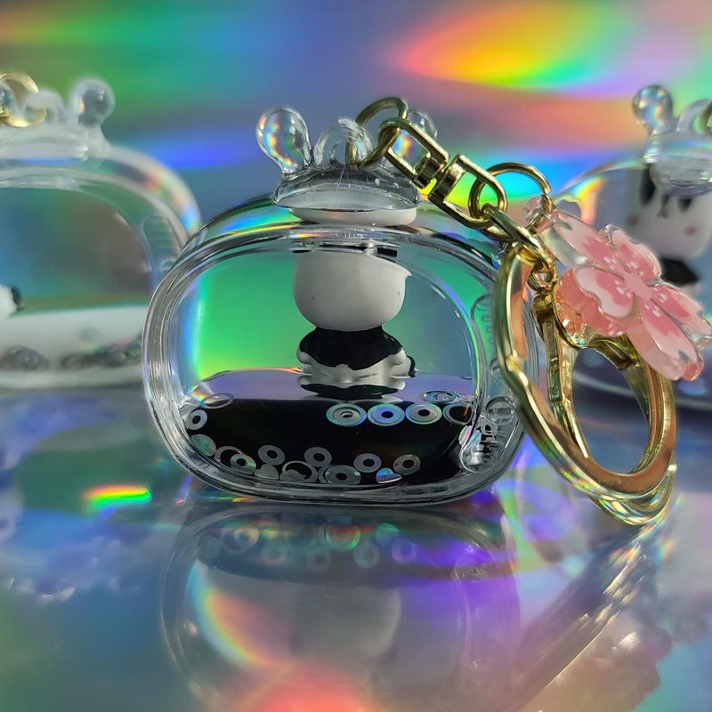 Liquid Keychain - Etsy