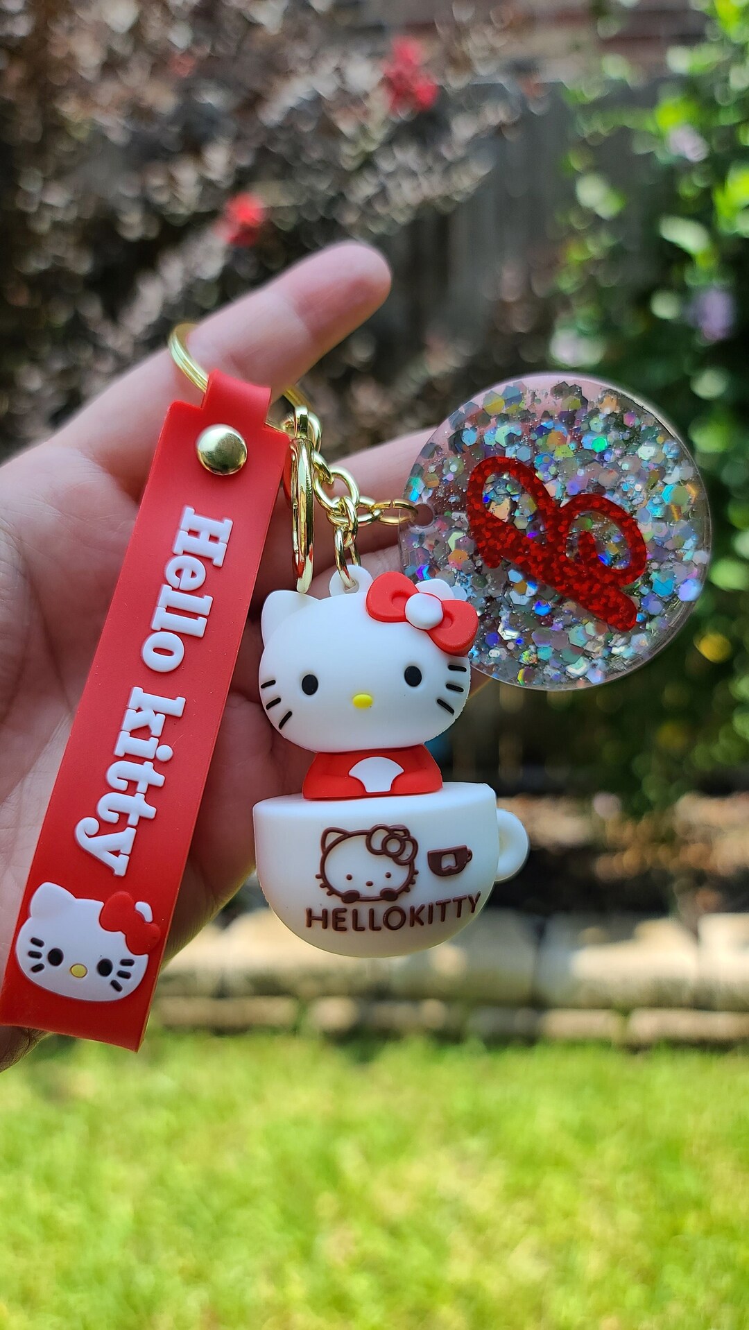 Personalized Kitty Cute Kawaii Tea Cup Keychain - Etsy