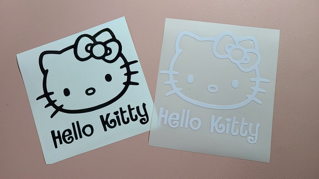 TWO Hello Kitty Silhouete Decal/sticker - Etsy