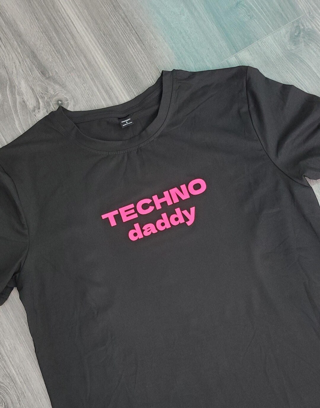 Mens Blacklight Reactive TECHNO Daddy Graphic Tee Top Tshirt - Etsy
