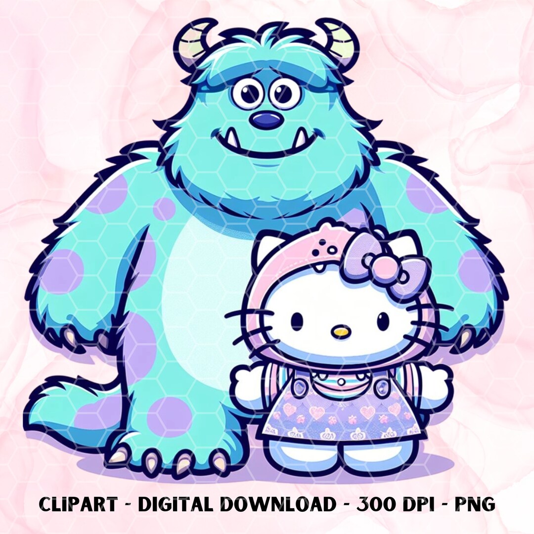 Sully and Kitty Clipart Digital Download PNG 300DPI - Etsy