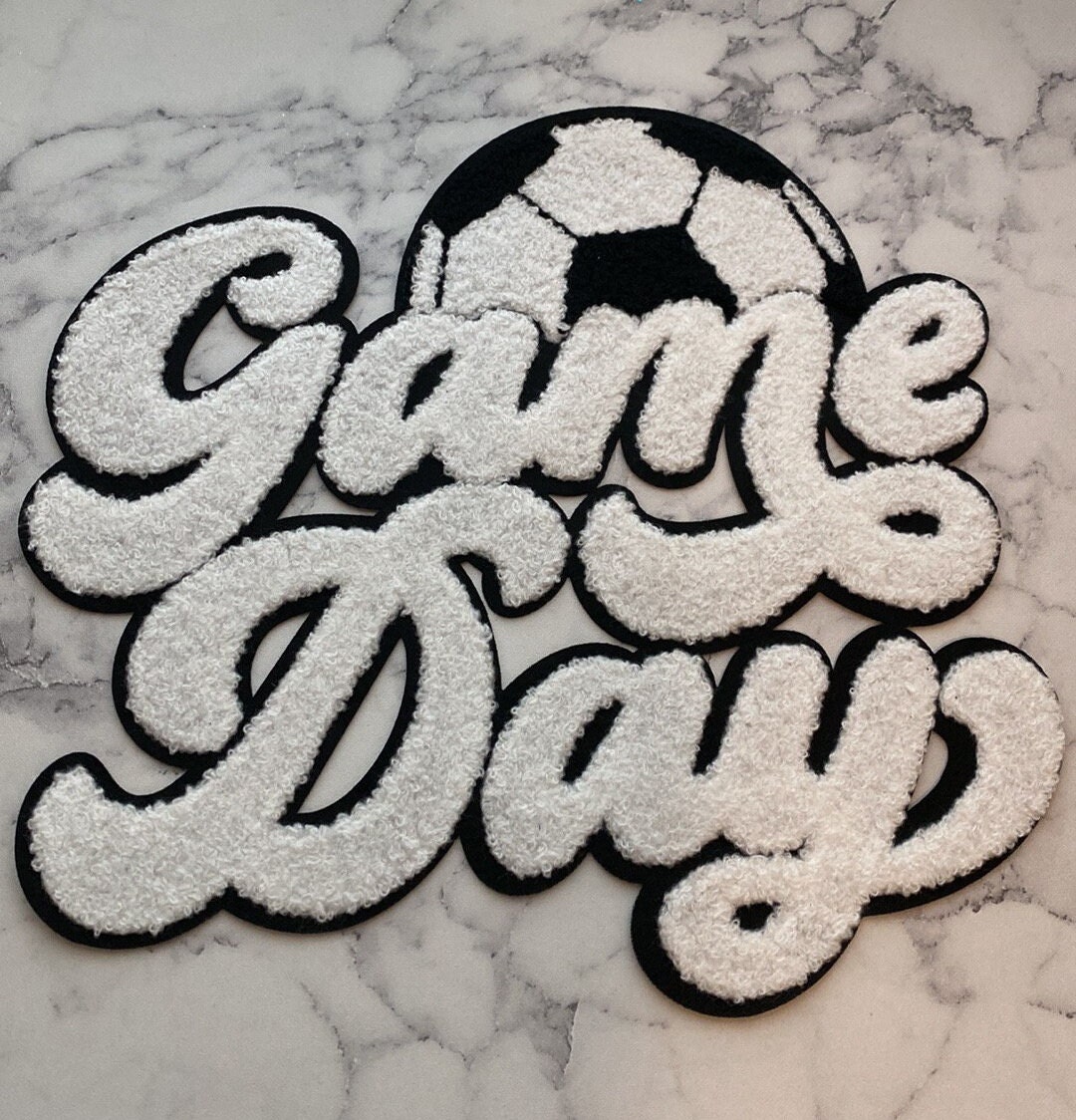 Game Day Chenille Patch, Softball Game Day, Soccer Game Day, Baseball Game Day, Sports Chenille ...