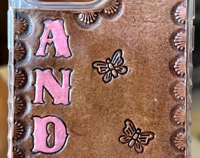 Custom Hand Tooled Leather iPhone Case - Etsy