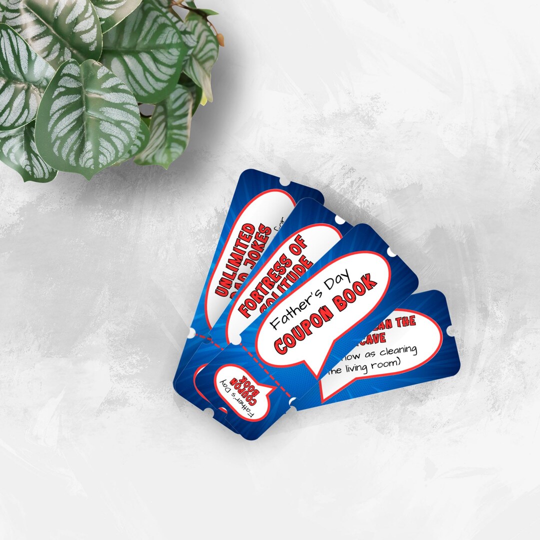 Superhero Dad | Father's Day | Coupon Book Printable: 14 Coupons ...