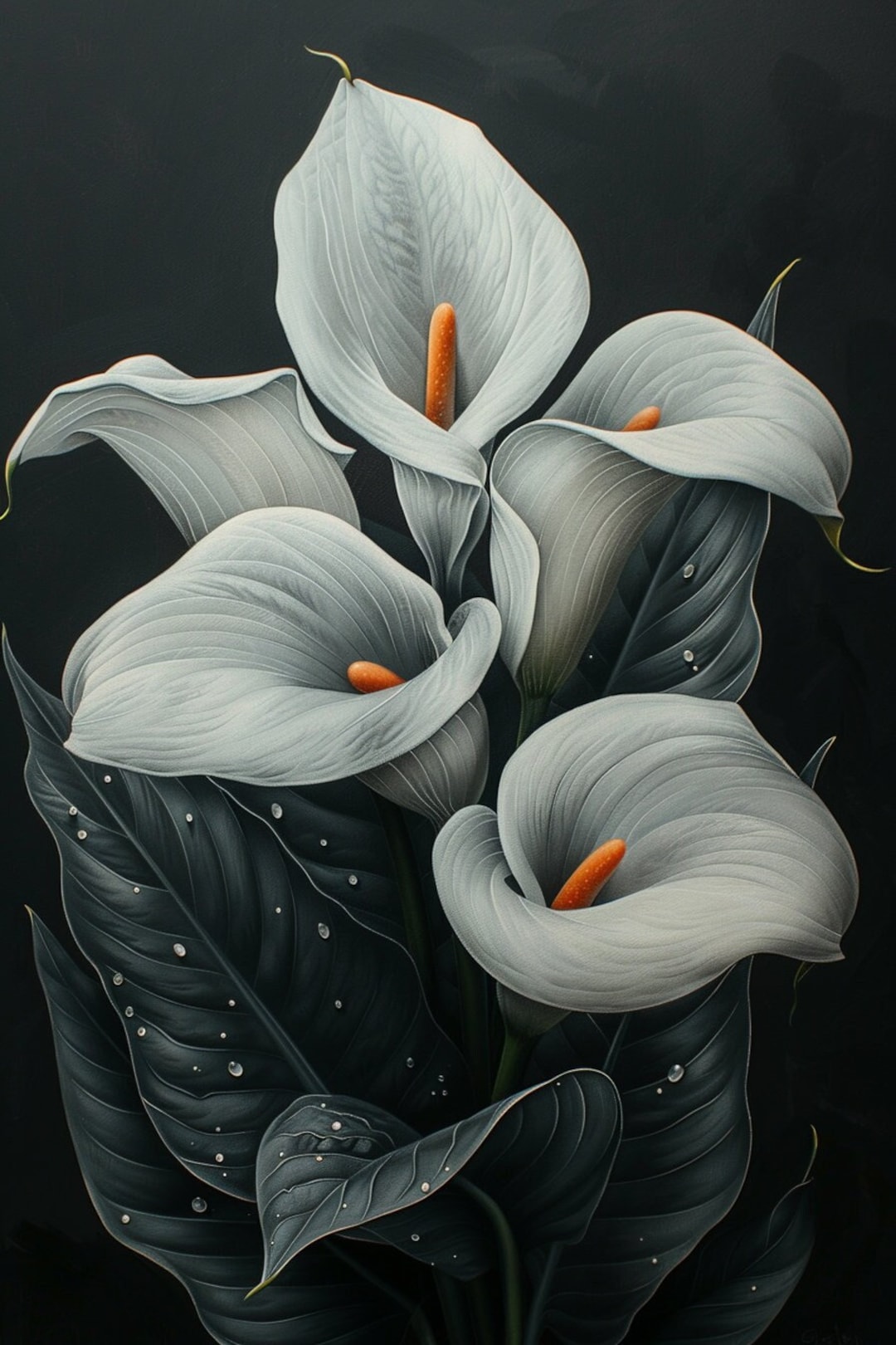 Line Drawing of Cala Lillies - Etsy