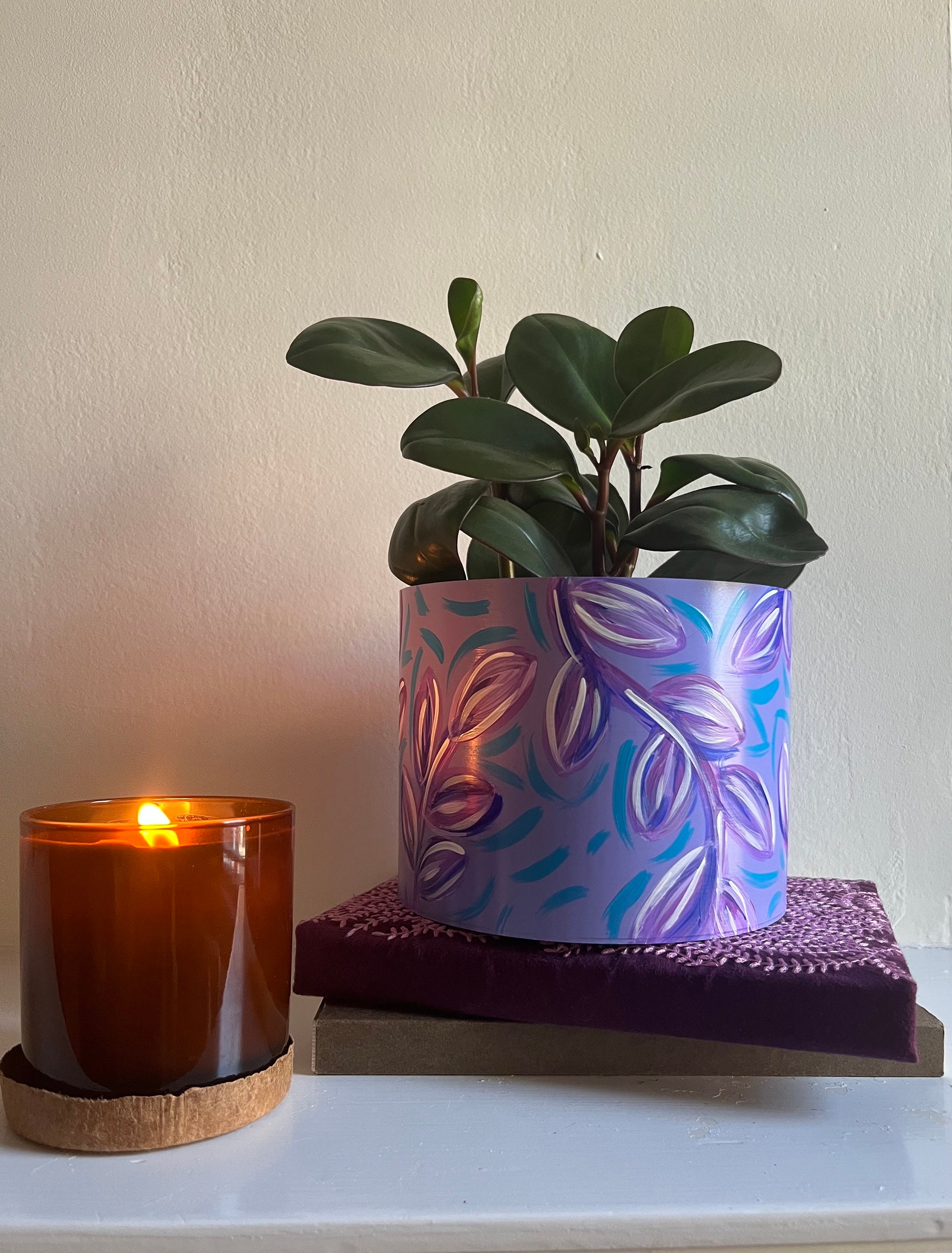 Colorful Plant Pot | 6in Planter | Hand-painted Design | Colourful ...