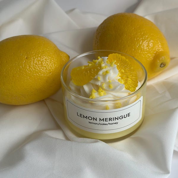 Lemon Candle - Etsy