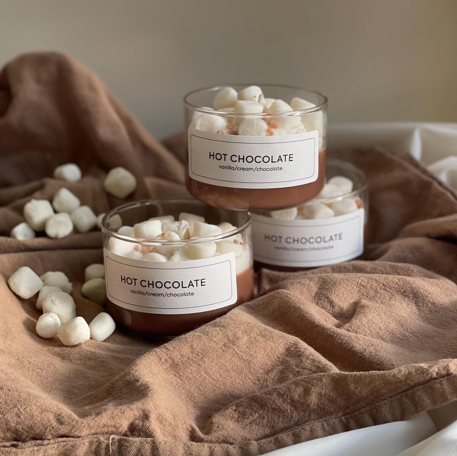 Marshmallow Hot Chocolate Candle, Handmade Soy Wax, Christmas Gift - Etsy