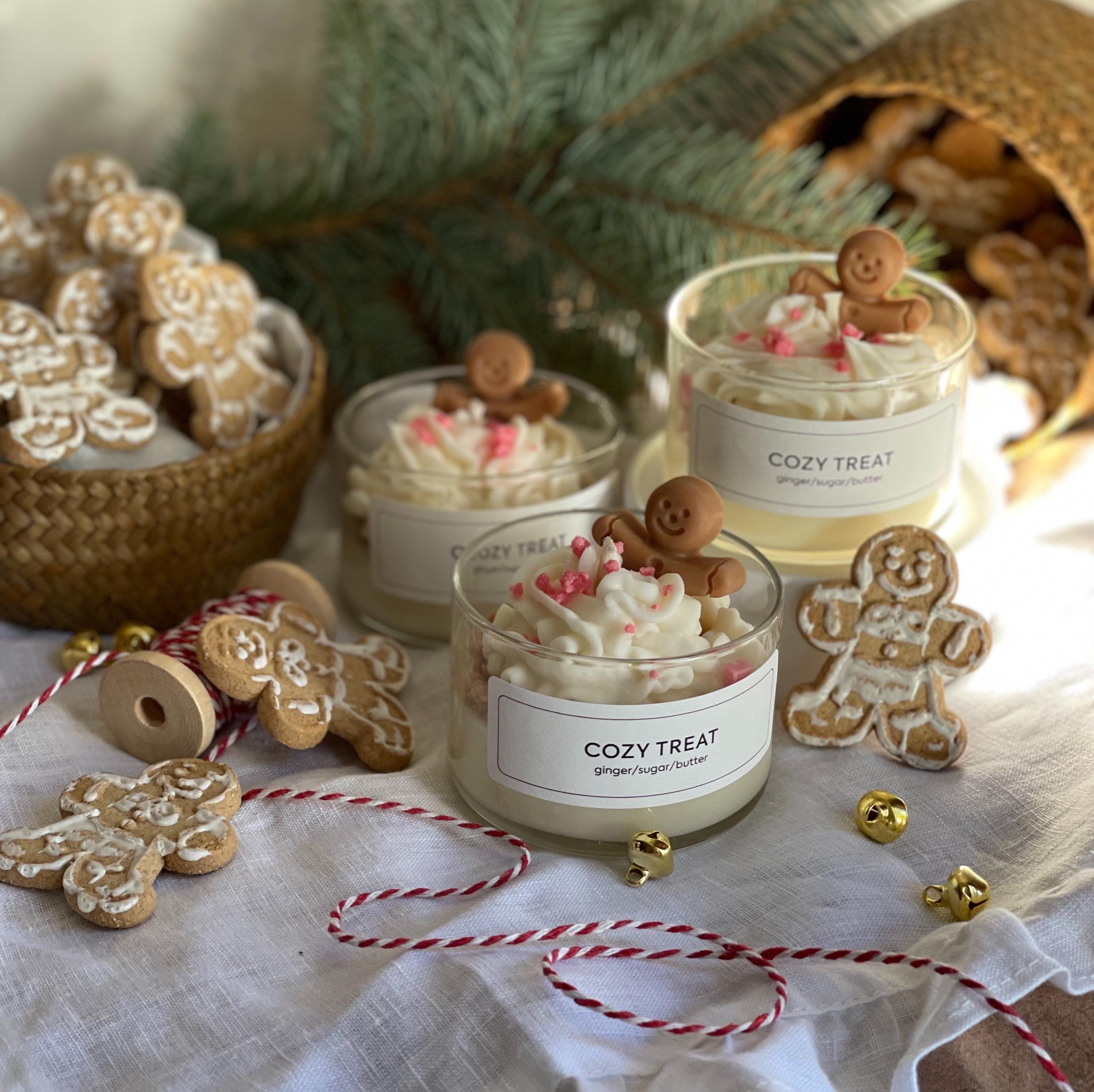 Gingerbread Soy Wax Candle, Holiday Dessert Candle, Christmas Decor - Etsy