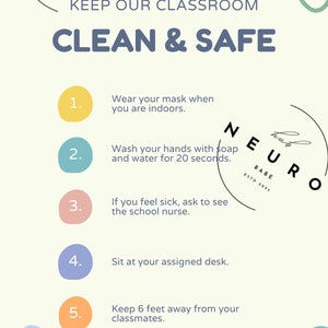 Classroom Rules Printables, Pack of 5, Colourful, Cute, Great for ...