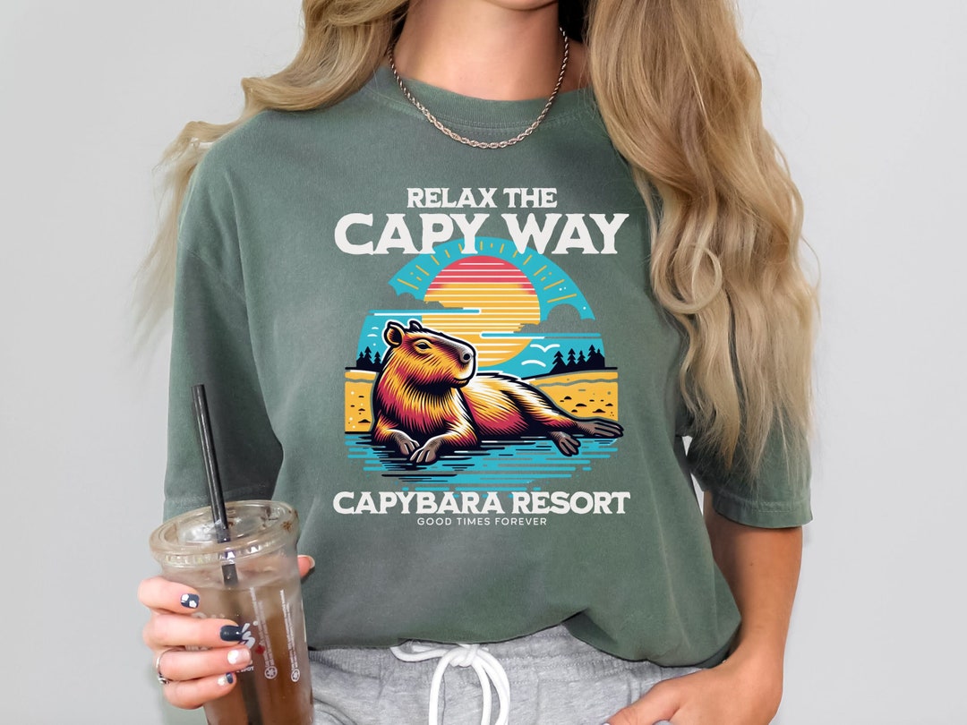 Capybara Shirt, Capybara Summer T-shirt, Capybara Gift, Animal Lover ...