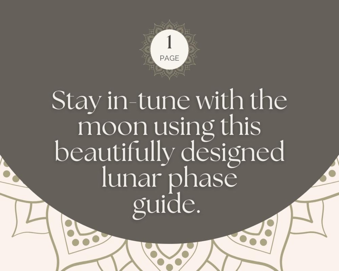 Moon Phase Guide, Lunar Phase Guide, Moon Energy Guide, Moon Energy and ...