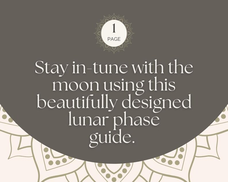 Moon Phase Guide, Lunar Phase Guide, Moon Energy Guide, Moon Energy and ...