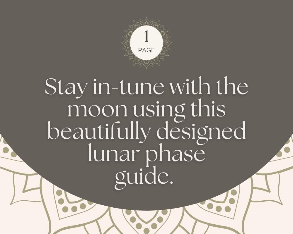 Moon Phase Guide, Lunar Phase Guide, Moon Energy Guide, Moon Energy and ...