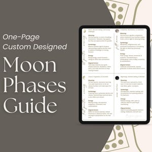 Moon Phase Guide: Lunar Symbology & Energy Alignment (PDF Download) - Etsy