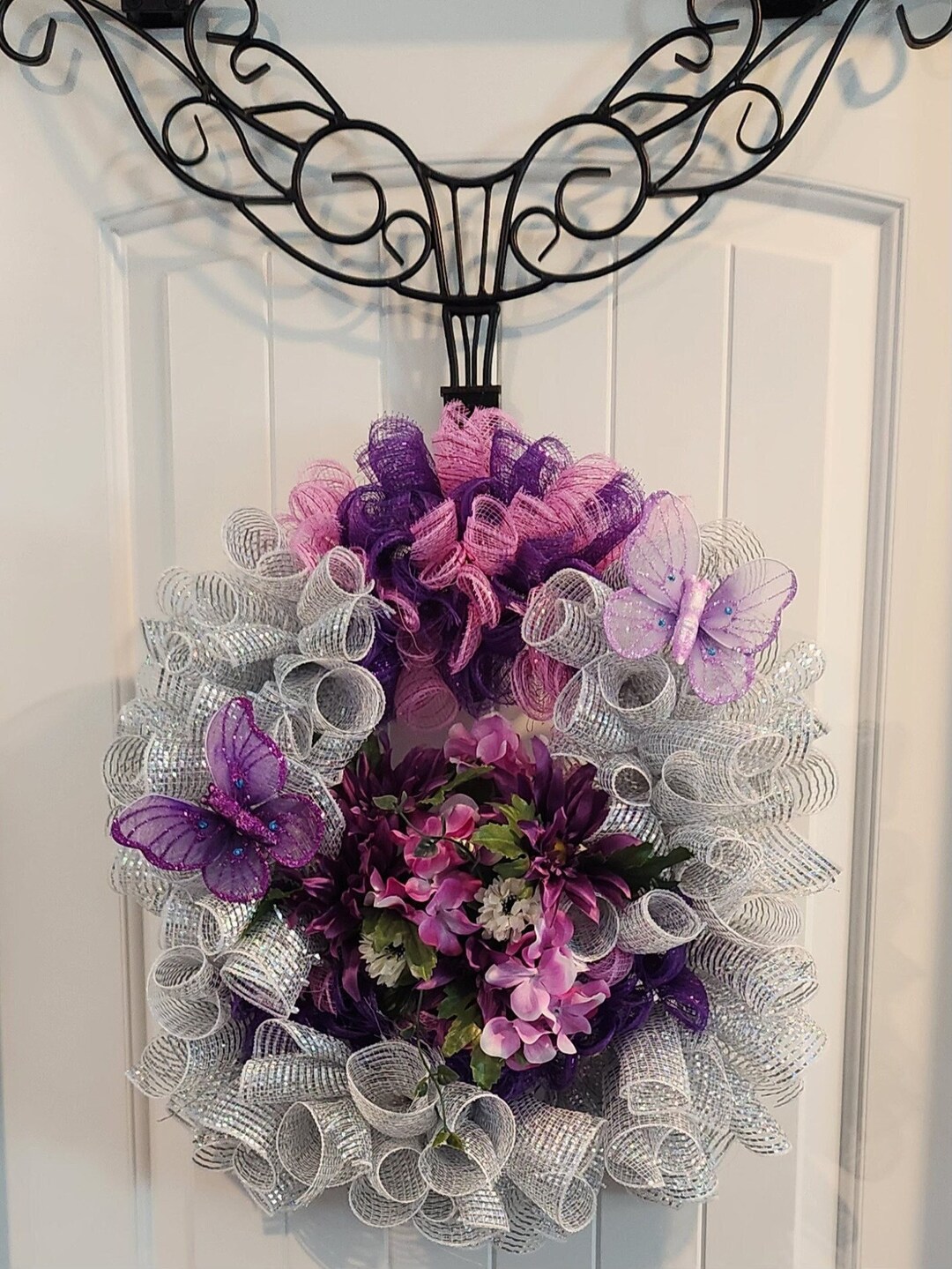 Summer Butterfly Deco Mesh Wreath - Etsy