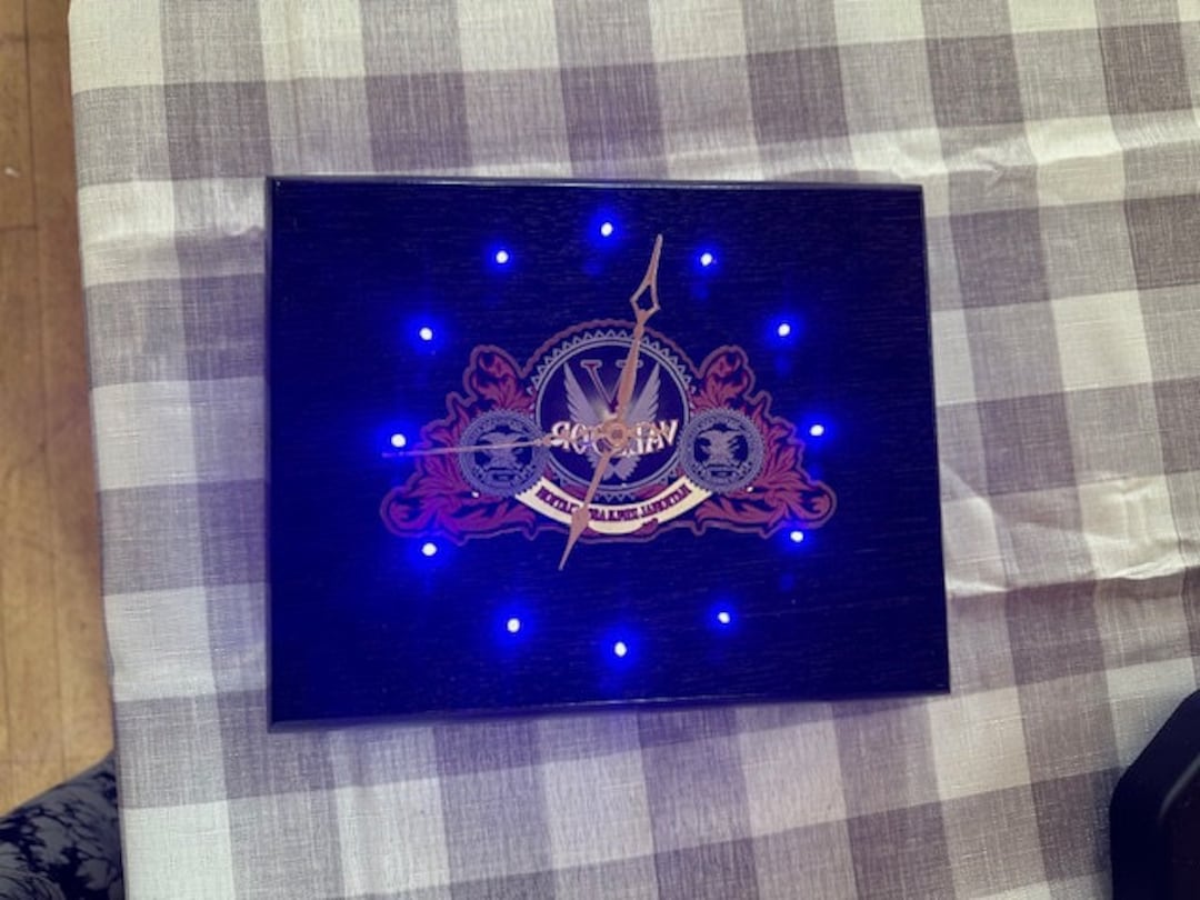 Cigar Box Clock With Lights - Etsy