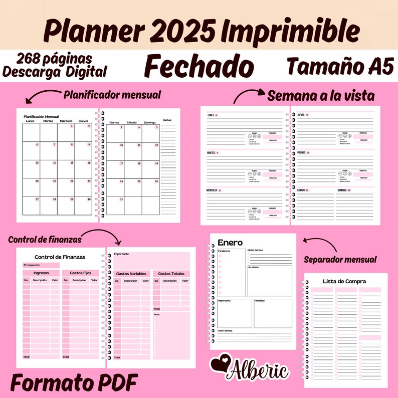 Pdf/planner 2025 Printable/planner 2025/printable/pdf/ Planner Digital ...