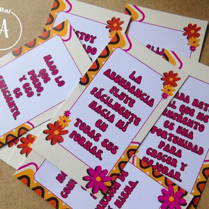 Printable Positive Affirmation Cards in Spanish / Set of 30 Affirmation ...