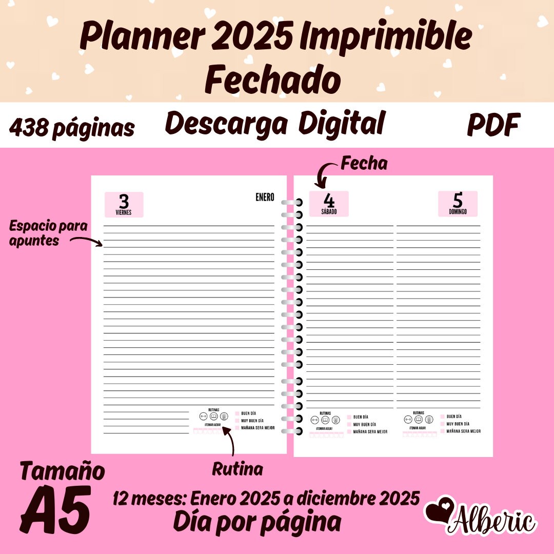 Pdf/planner 2025/printable Planner/planner Digital/planner Pdf - Etsy