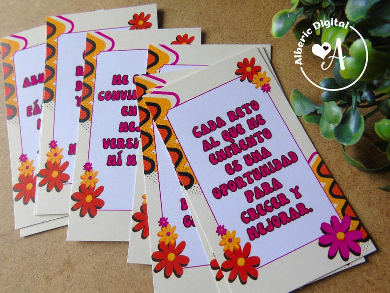 Printable Positive Affirmation Cards in Spanish / Set of 30 Affirmation ...