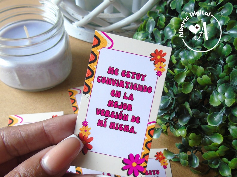 Printable Positive Affirmation Cards in Spanish / Set of 30 Affirmation ...