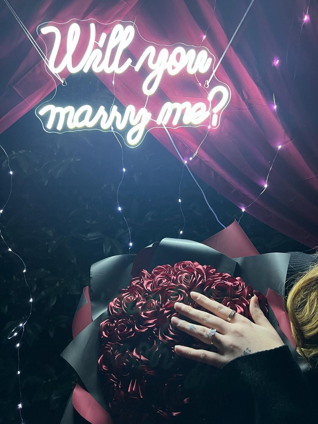 Bordo Roses Bouquet Eternal Roses - Etsy