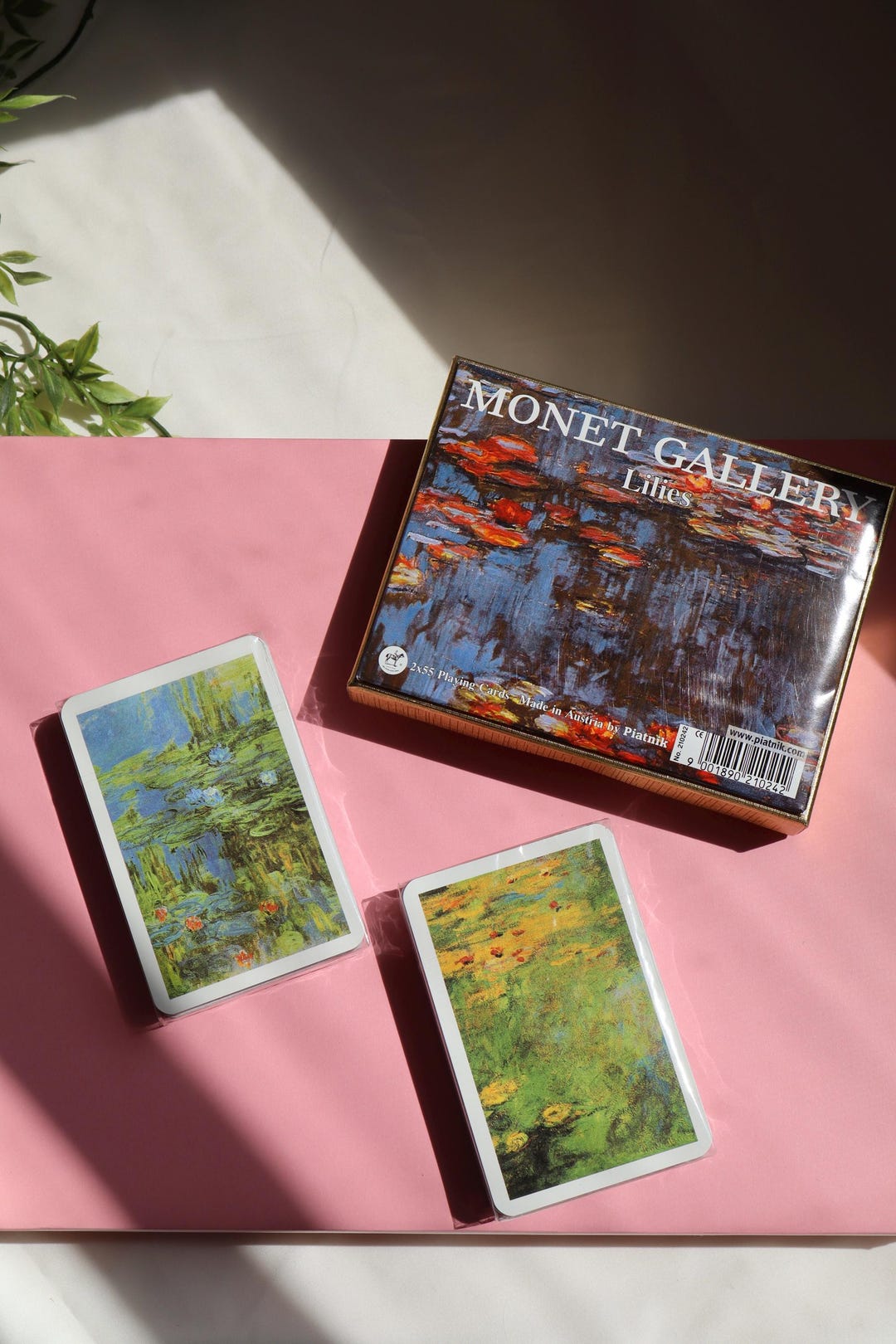 Monet Gallery Lilies Playing Cards Set (2 Decks) by Piatnik, Vintage ...