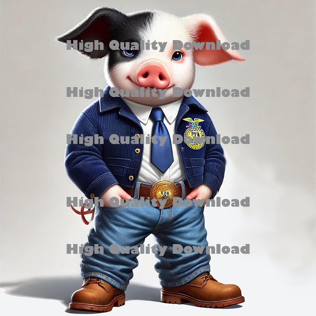 FFA Pig in Boots - Etsy