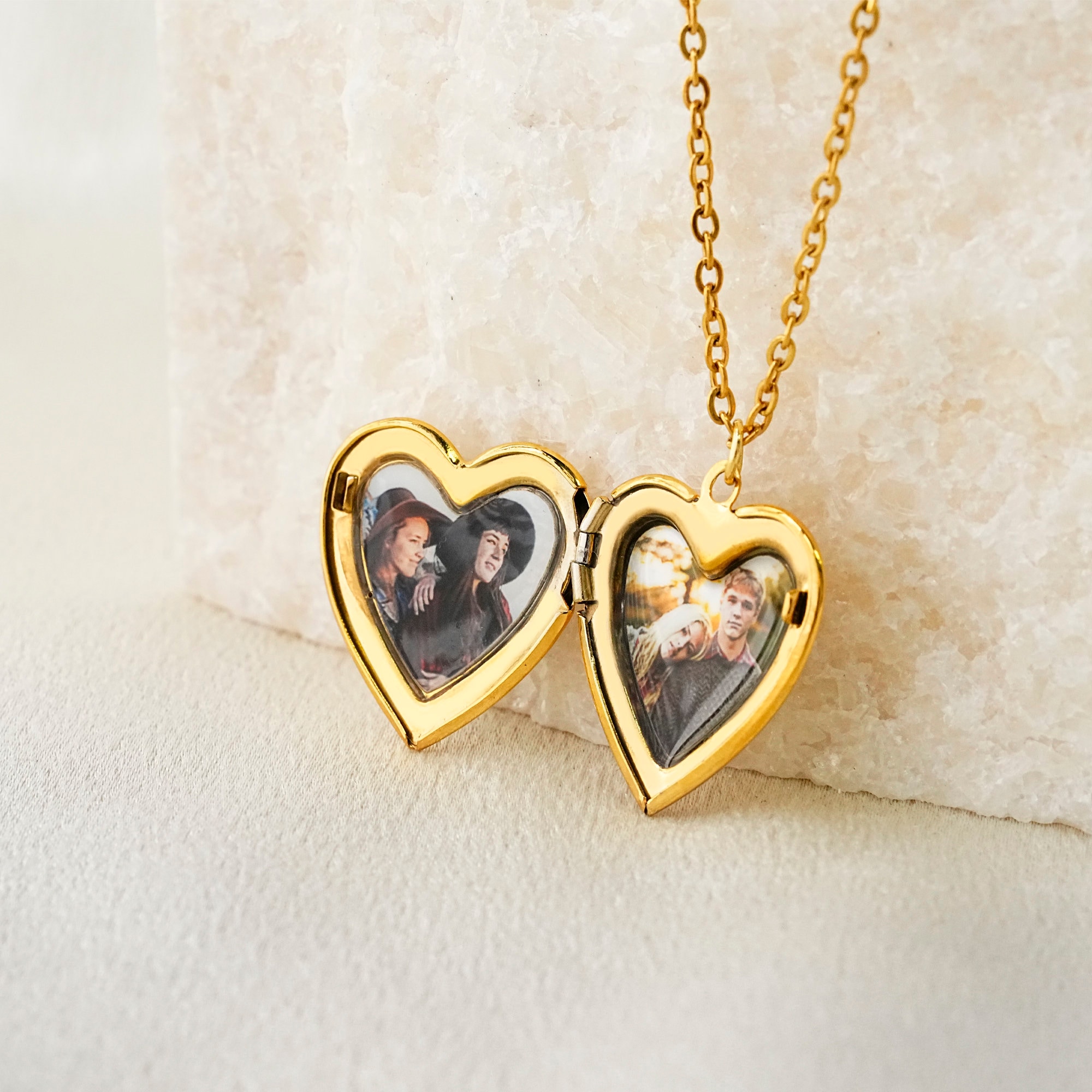 Handmade Heart Necklace With Photo, Photo Heart Pendant, Colorful ...
