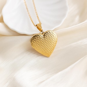 Vintage Combination Heart Necklace With Photo, Photo Locket Necklace ...