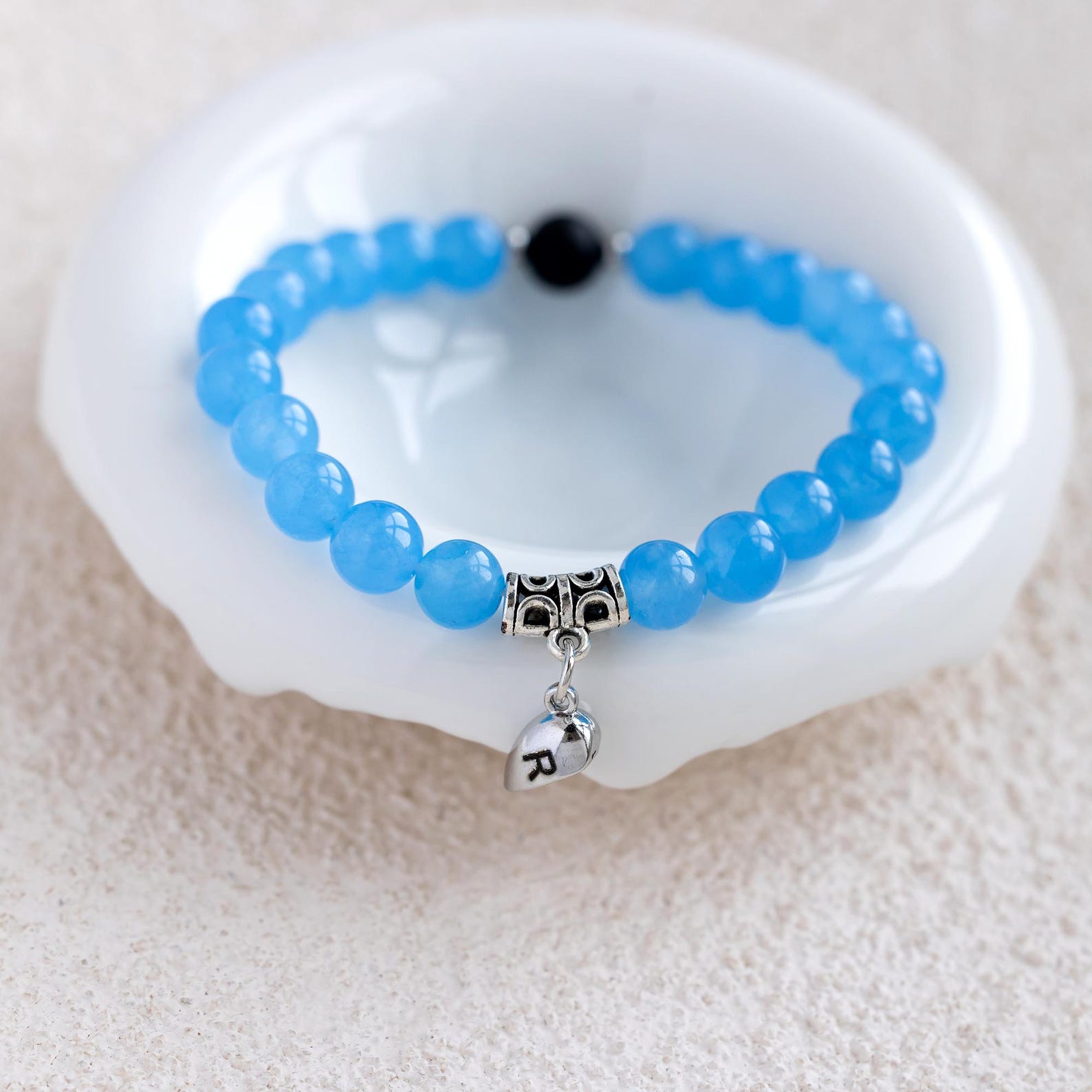 Personalized Initial Couples Bracelets, Magnetic Couple’s Bracelet ...