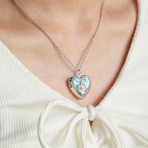 Personalized Heart Locket Necklace, Photo Heart Locket, Children's ...