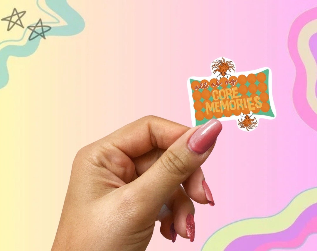 Inside Out 2 Orange Anxiety Core Memory Sticker, Anxiety Humor, Mental ...