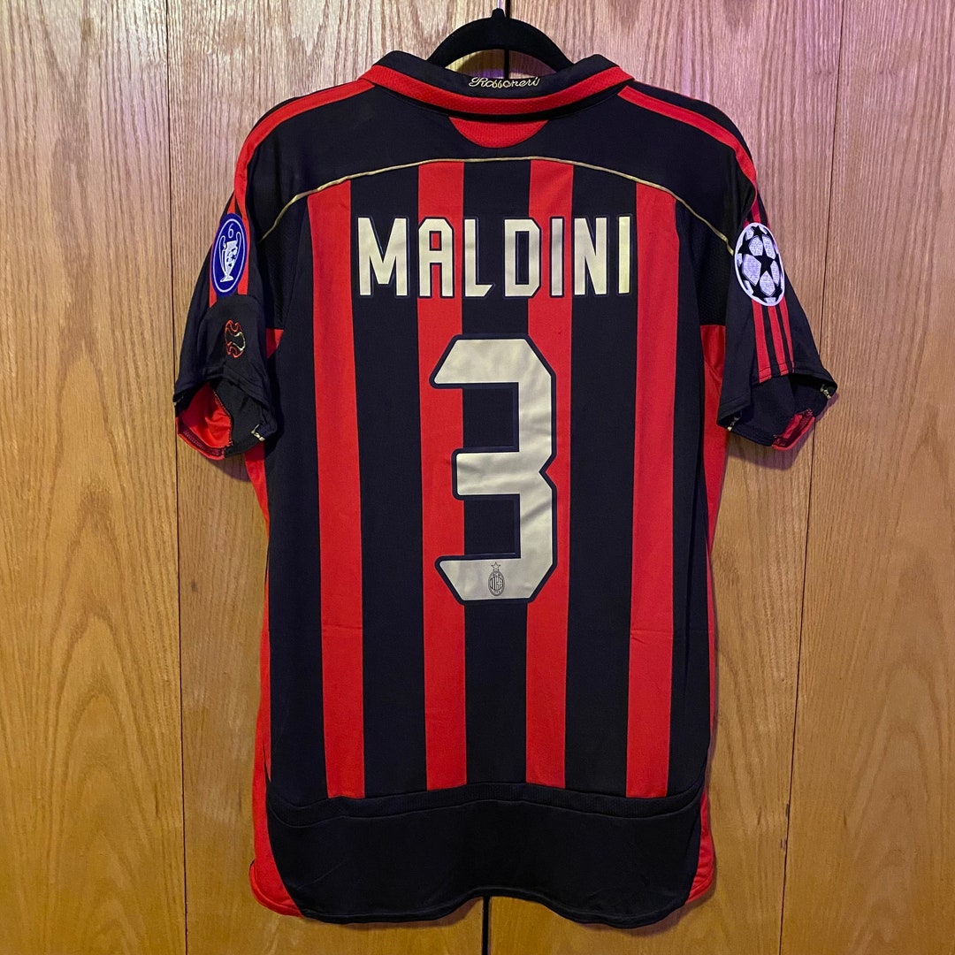 AC Milan 2006/2007 Paolo Maldini 3 Home Jersey - Etsy