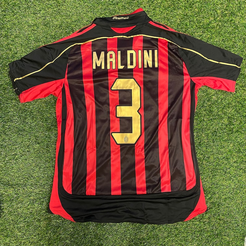 AC Milan 2006/2007 Paolo Maldini #3 Home Jersey - Etsy