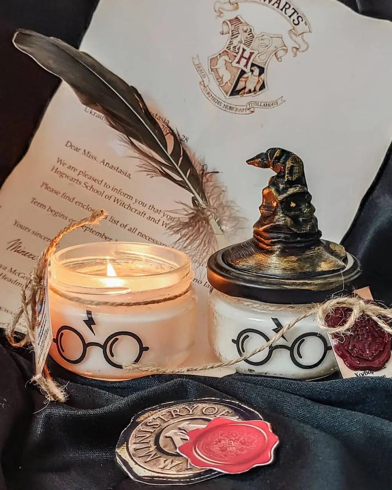 Harry Potter Candle, Harry Potter Sorting Hat Candle, Hogwarts Decor ...