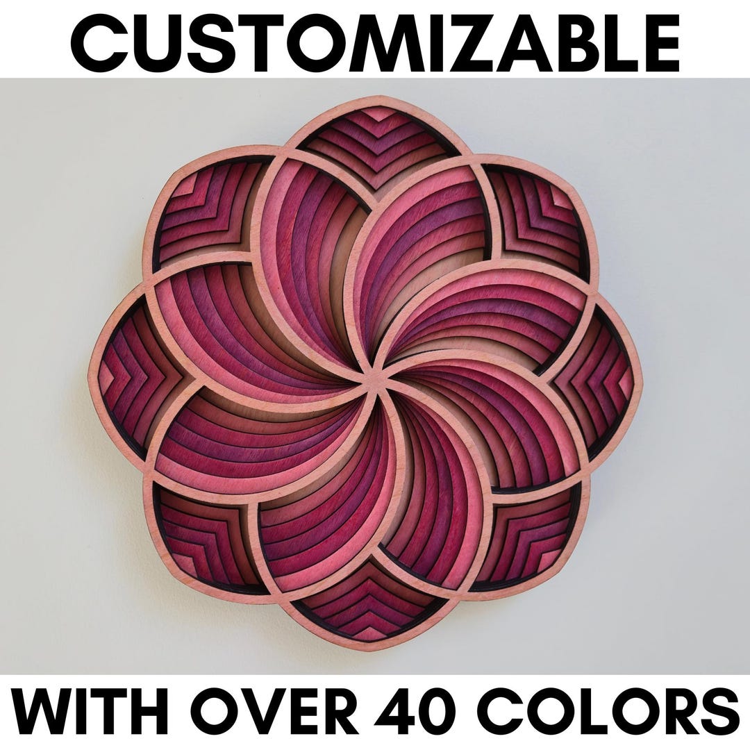Layered Wall Art - Intricate 3D Modern Design - Etsy