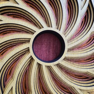 Layered 3D Wall Art - Handcrafted Geometric Design - Etsy