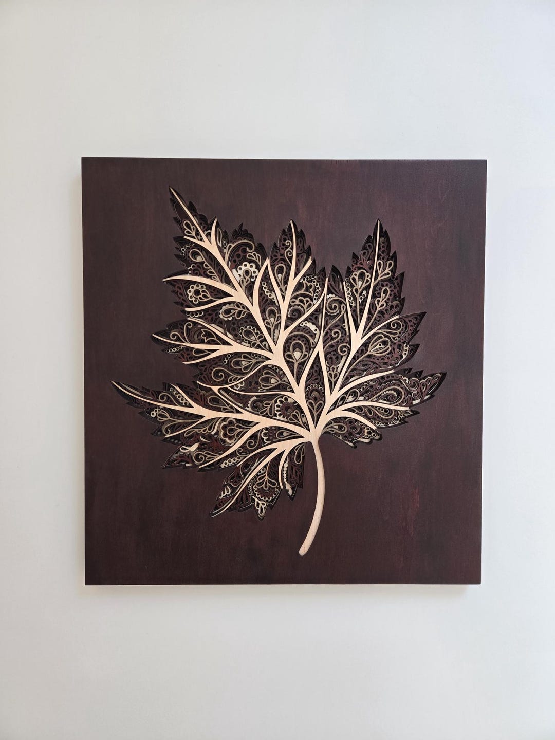 Leaf Layered Wall Art - Etsy