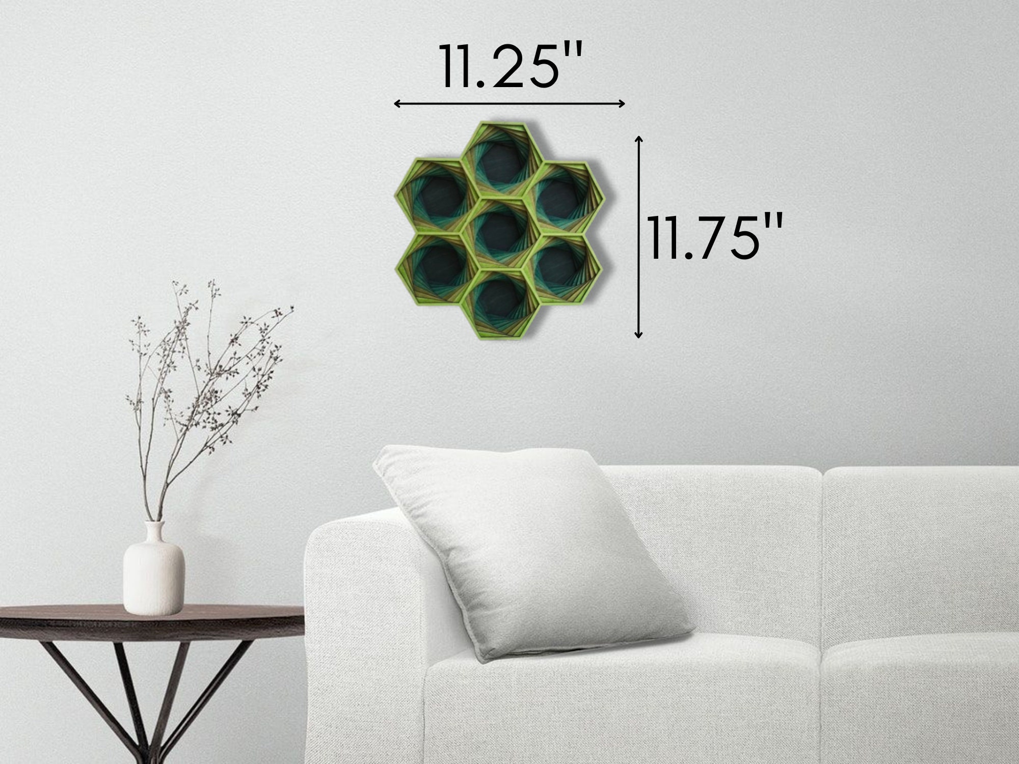 Hexagon Layered Wall Art - Modern 3d Design - Etsy