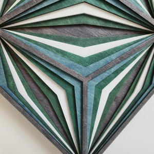 Geometric Layered Wall Art - Modern 3D Design - Etsy