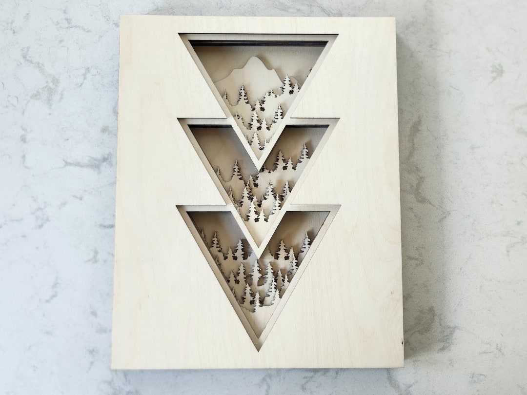 Layered 3D Art DIY Kit F, 7 Layers, 3mm Baltic Birch Plywood - Etsy